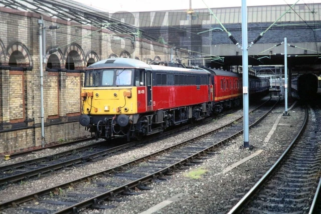35MM SLIDE BR British Rail Electric Loco Class 86 86419 Crewe 1991 ...