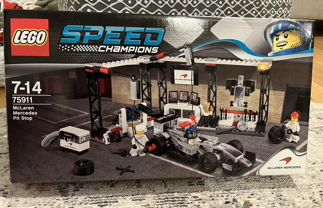 LEGO SPEED CHAMPIONS: McLaren Mercedes Pit Stop (75911) 100% Complete ...