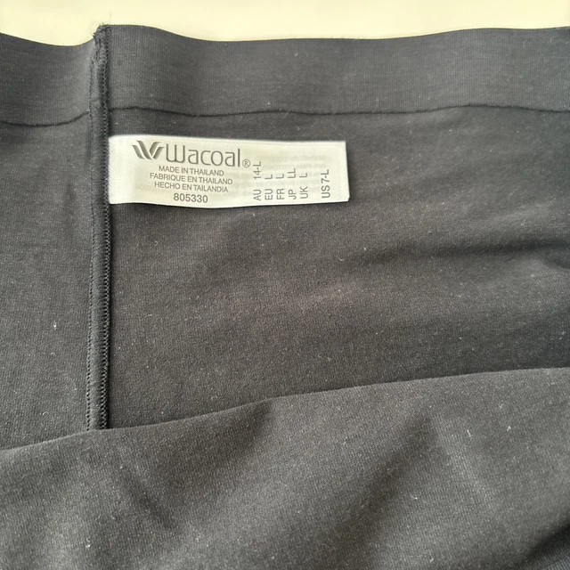 WACOAL BLACK HIGH Waist Medium Control Thigh Shaper In Black Never Worn ...