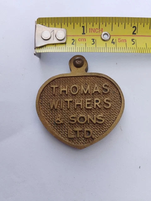 THOMAS WITHERS AND Sons LTD Safe Escutcheon Solid Brass £14.00 ...