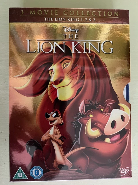 THE LION KING 3 MOVIE COLLECTION, DVD BOX SET DISNEY NEW SEALED 1,2,3 ...