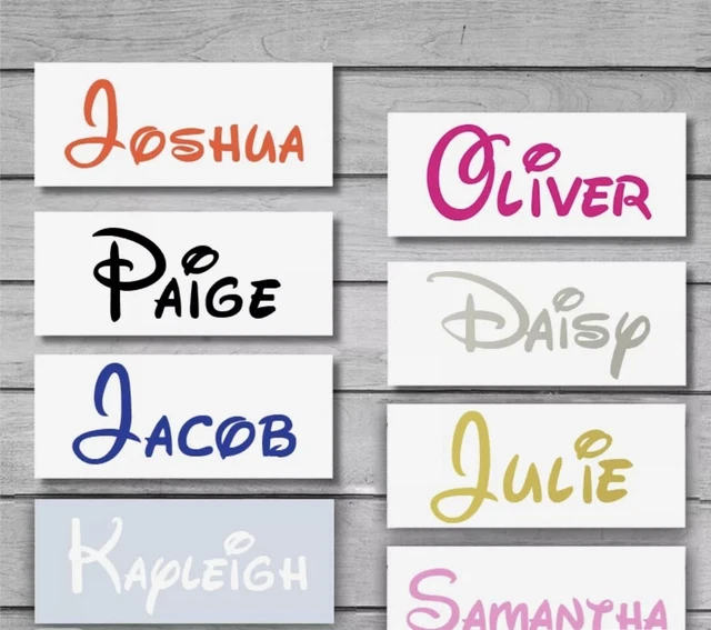 DISNEY NAME T-SHIRT iron on print, Disney text, Disney t-shirt, Disney ...