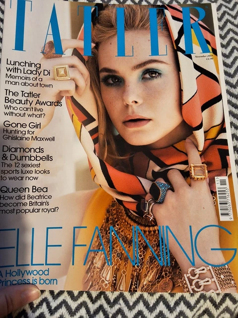 TATLER UK MAGAZINE November 2019 Elle Fanning Ghislaine Maxwell Epstein ...