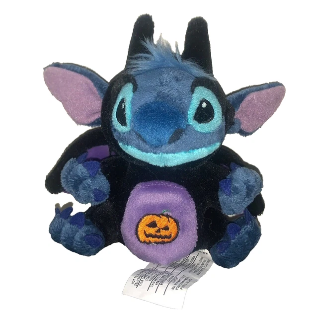 DISNEY STORE LILO & Stitch Plush Bat Costume Halloween Jack O' Lantern ...