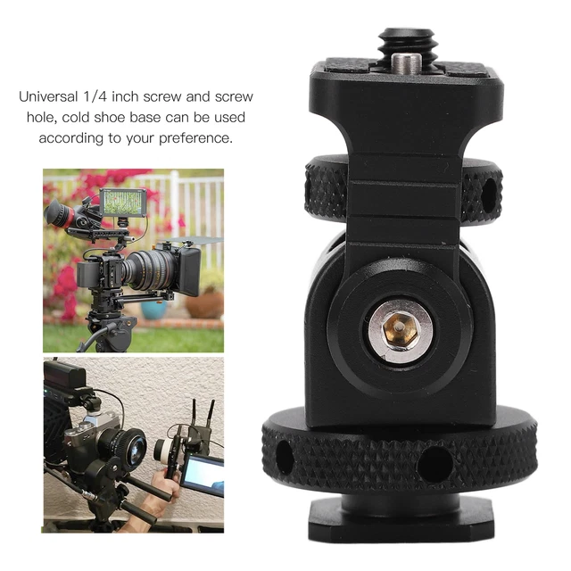 MINI TRIPOD COLD Shoe Adapter With Locating Pin Multifunction Monitor ...