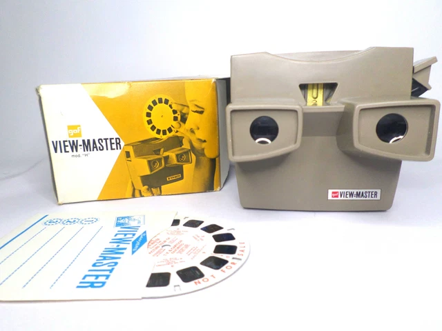 VIEWMASTER MODEL H Lighted Stereo Viewer 1970's Boxed Toy Rare Working ...