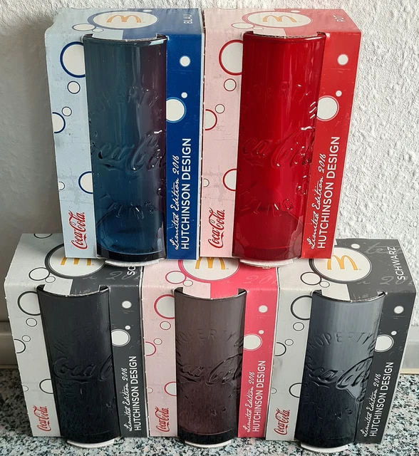 5X COCA COLA GLÄSER 2016 MCDONALDS LIMITED EDITION SET KONVOLUT ...