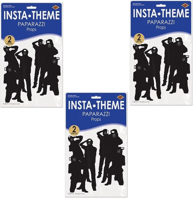 PACK OF 6 Paparazzi Props, Thin Plastic Hollywood Theme Party ...