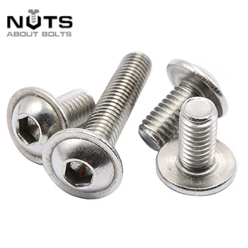 M3 M4 M5 M6 M8 Flanged Button Dome Head Socket Screws Allen Bolts A2 Stainless £4.19 - PicClick UK