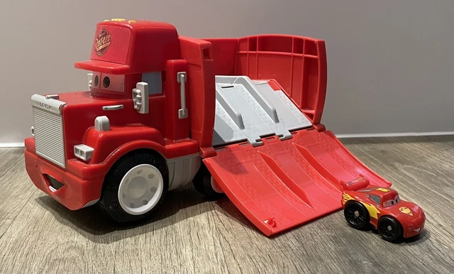 DISNEY PIXAR CARS Wheelies MACK Hauler Truck Fisher Price Little People ...
