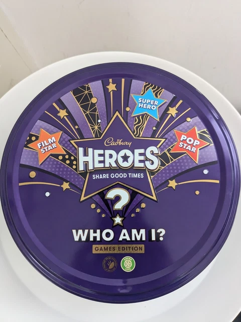 CADBURY HEROES WHO Am I? Games Edition tin £10.00 - PicClick UK