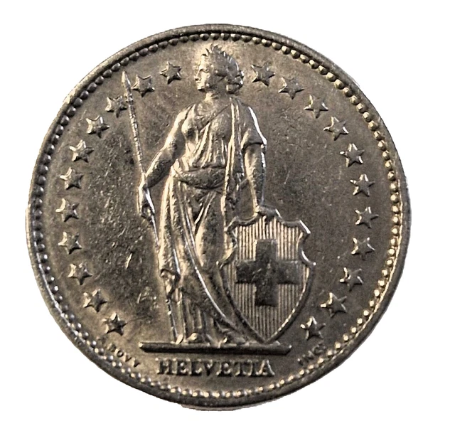 2 FRANKEN SILBERMÜNZE Helvetia / Schweiz 1968 EUR 1,00 - PicClick DE