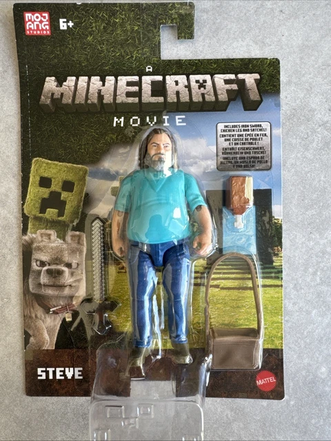 A MINECRAFT MOVIE Steve (Jack Black) Action Figure Figurine. New ...