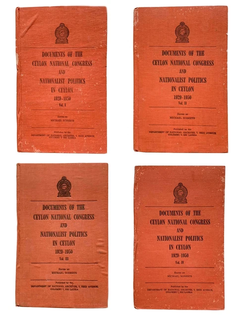 DOCUMENTS OF THE Ceylon National Congress & Nationalist Politics ...