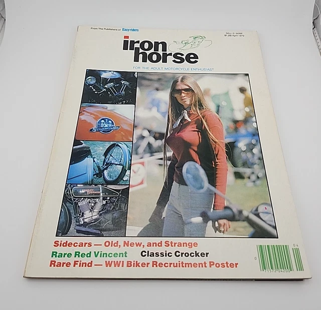 IRON HORSE MAGAZINE April 1979 Sidecars Classic Crocker Rare Red ...