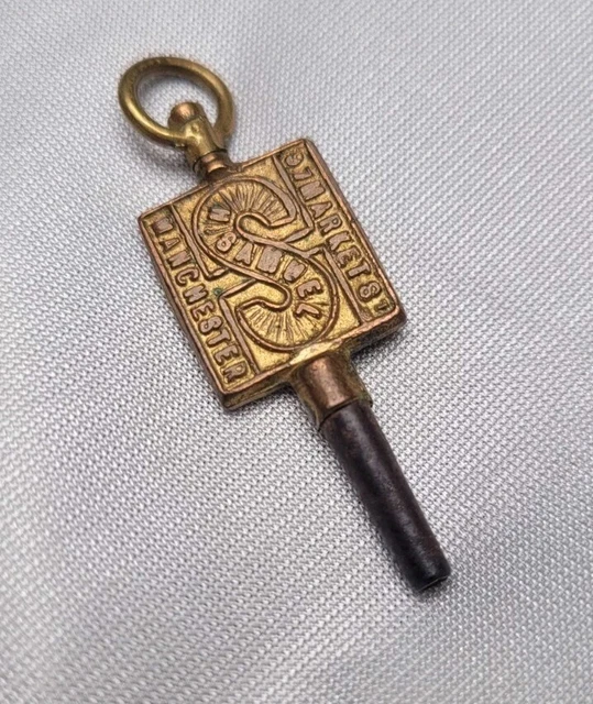 ANTIQUE VICTORIAN H Samuel Pocket Watch Winding key with Company Name £ ...