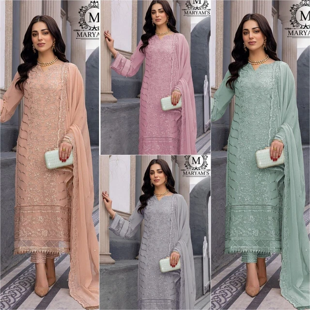 DESIGNER BOLLYWOOD INDIEN pakistanais porter Salwar Kameez robe costume ...