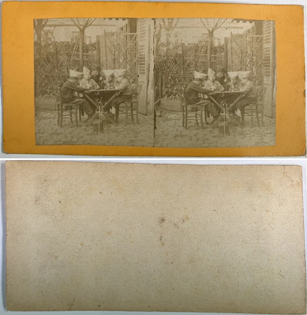 STEREO, ANIMATED SCENES, Kids Scene, Vintage Stereo Card, Albumin Print ...