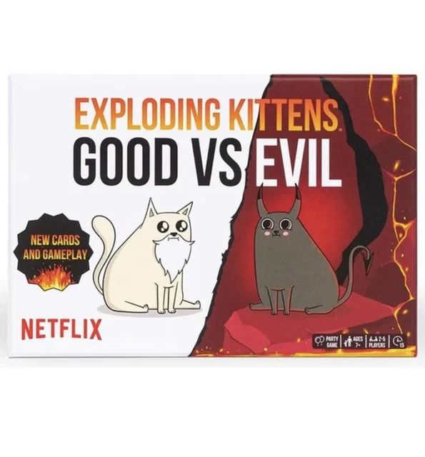 EXPLODING KITTENS GOOD vs Evil - Netflix - Card Game/ Germany $29.59 ...