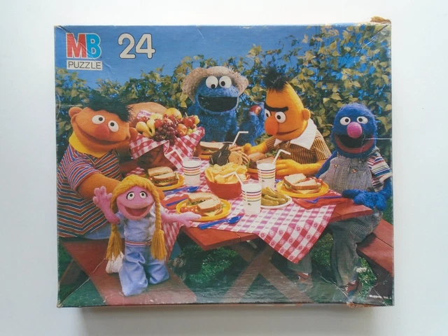 SESAME STREET 24 Piece Jigsaw - Complete - Bert and Ernie, Cookie ...