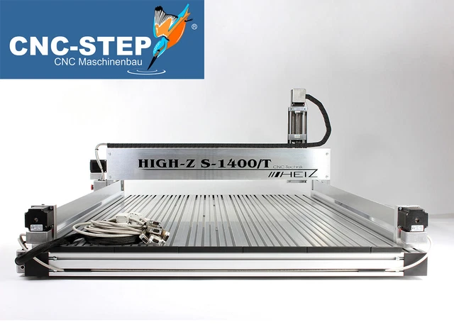 CNC-STEP CNC FRÄSE High-Z S-1400/T mit Steuerung Fräsmotor CAM Software ...