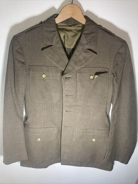 VINTAGE WW2 US Army Officers Dress Uniform Jacket 36R Very Nice £109.06 ...