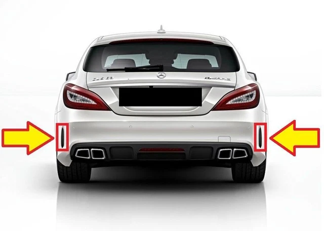 NEW GENUINE MERCEDES Benz CLS Class W218 AMG Set Of Rear Side Grills L ...