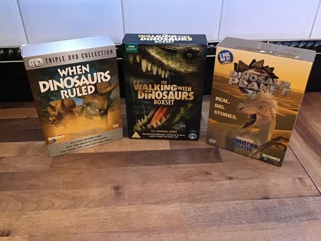 3X DVD BOXSET WALKING WITH DINOSAURS WHEN DINOSAURS RULED DINOSAUR ...
