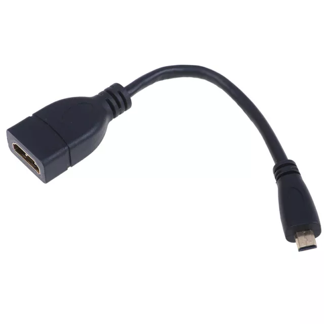 MICRO HDMI TO HDMI Male to Female adapter Cable connector for HDTV Type ...