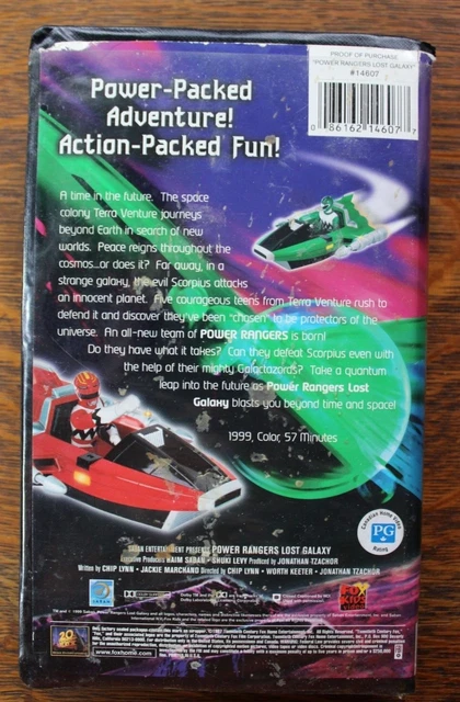 POWER RANGERS LOST Galaxy Power of Teamwork Overcomes 1999 VHS VIDEO ...