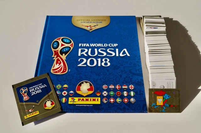 PANINI RUSSIA 2018 World Cup 18 - Komplettset + Hardcover Album + McD ...