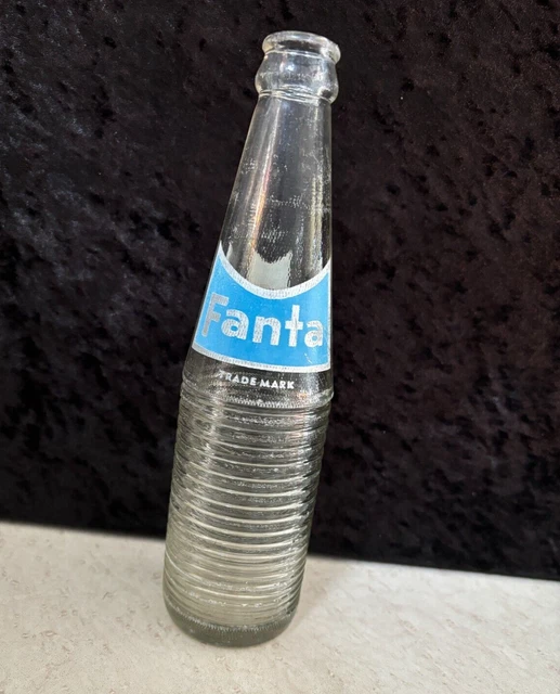 VINTAGE RIBBED FANTA 330ml Soft Drink Bottle Pyro Label $23.90 ...