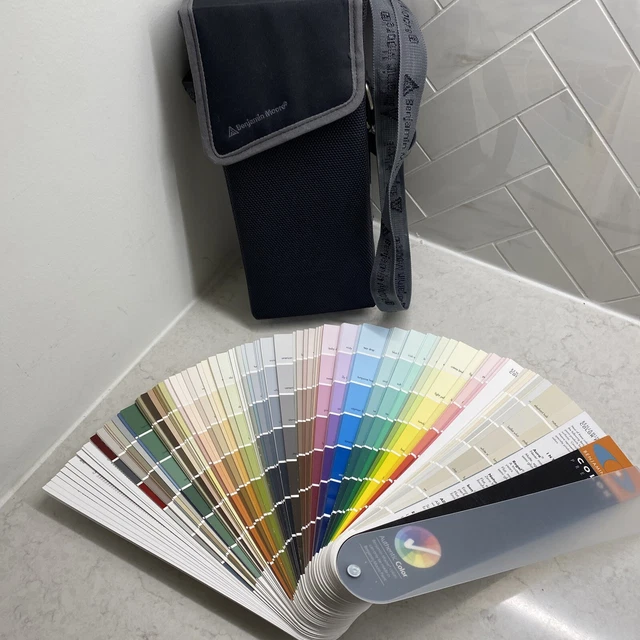 BENJAMIN MOORE PAINT Color Preview Swatches Paint Chip Chart Fan Deck ...