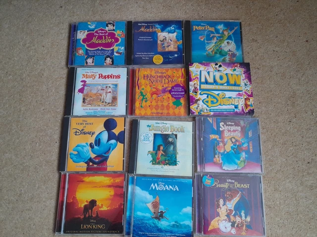 DISNEY SOUNDTRACK CD Album Bundle X 12 Inc Aladdin, Mary Poppins, Lion ...