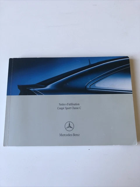 MANUEL NOTICE D Utilisation Mercedes Classe C Coupe EUR 40,00 - PicClick FR