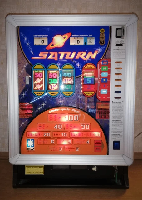 STELLA SATURN SPIELAUTOMAT Geldspielautomat Automat alt 80er Jahre EUR ...