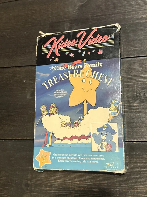 THE CARE BEARS FAMILY Treasure Chest Kideo Video VHS 1986 Big Box ...