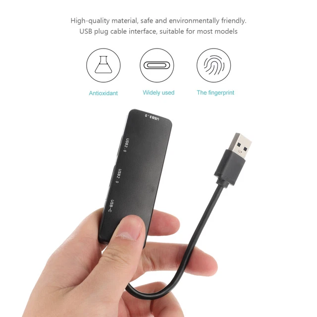 PRACTICAL USB SPLITTER Adaptor Multi-Port Hub USB-C Transfer Adapter ...