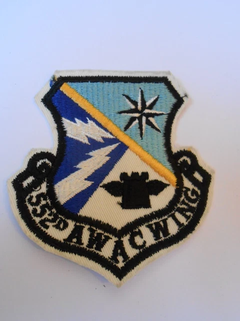 USAF SQUADRON patch of the 552 AWAC airborne warning and control wing £ ...