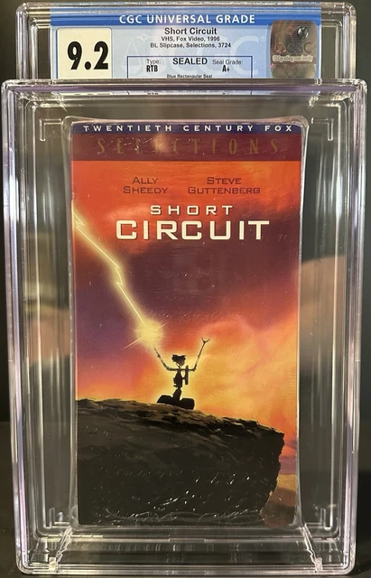 SHORT CIRCUIT VHS 1986 Ally Sheedy Steve Guttenberg CGC 9.2 A+ Seal Top ...