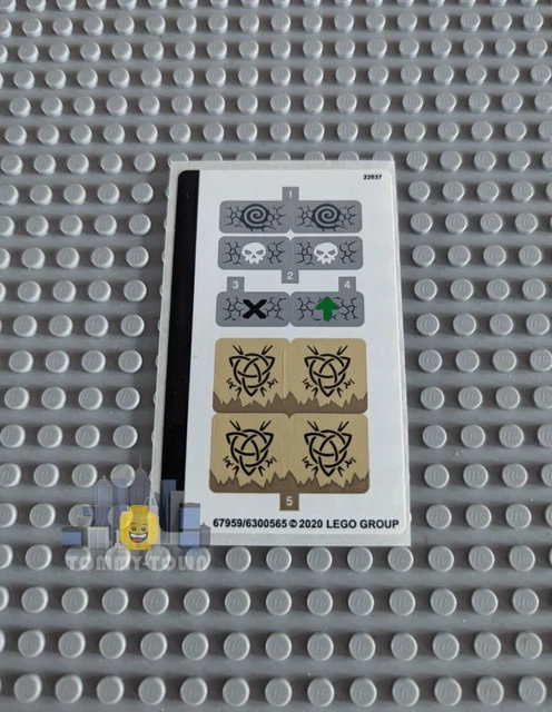 LEGO NINJAGO STICKER SHEET ONLY for Lego set 71721 Skull Sorcerer's ...