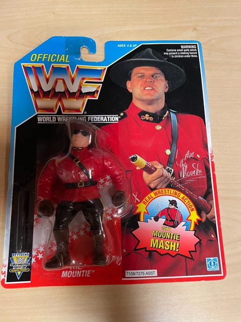 WWF WRESTLING HASBRO The Mountie on MOC New + Original Packaging (OB) £ ...
