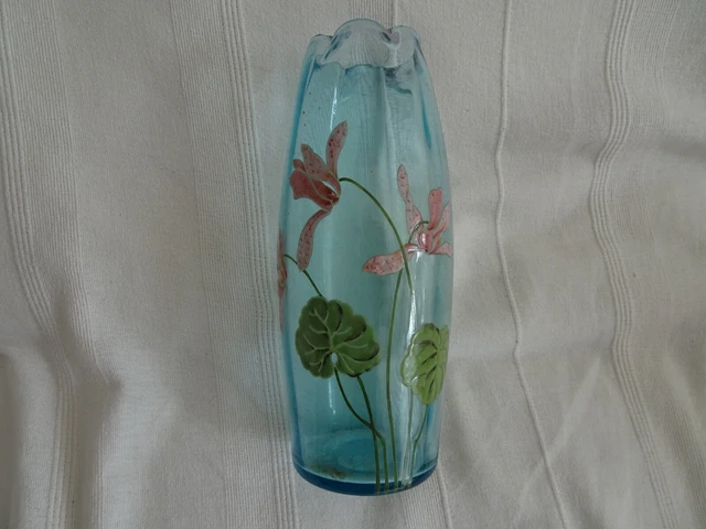 VASE EN VERRE Emaille Legras EUR 89,90 - PicClick FR