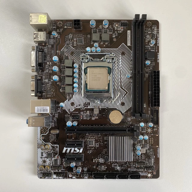MSI H110M PRO-VD Motherboard + Intel i5-6500 CPU + Intel Stock Cooler Bundle £1.75 - PicClick UK
