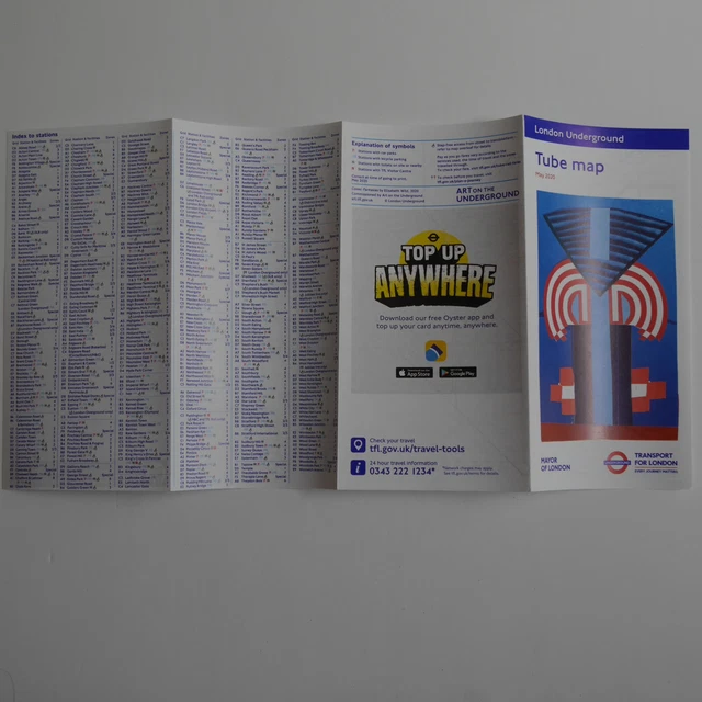 LONDON UNDERGROUND TFL pocket tube map May 2020 Elisabeth Wild ...