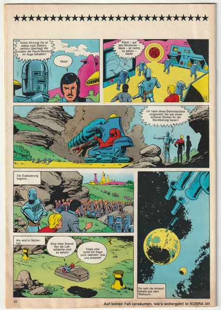 KOBRA #33/1975, Gevacur AG COMICHEFT Z1/1- EUR 30,00 - PicClick DE