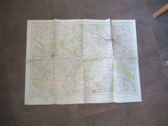 ORDNANCE SURVEY MAP, Second War Revision, 1940. Sheet 113, Reading ...