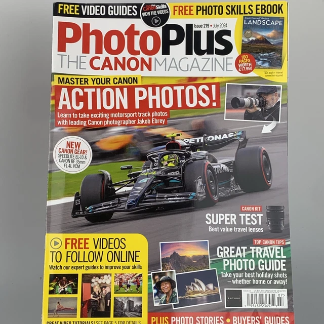 PHOTOPLUS THE CANON MAGAZINE ISSUE July 2024 Issue 219 NEW £13.47 ...
