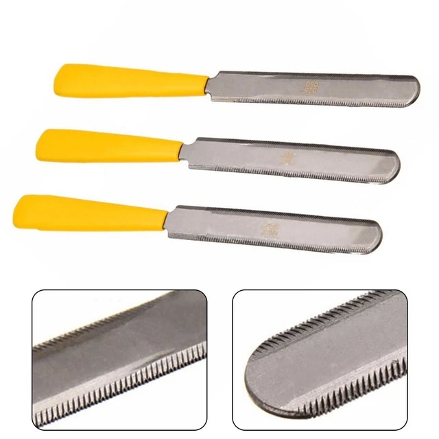 LUTHIER REPAIR TOOL Kit Set 3pc Guitar Nut File & Storage £26.99 ...