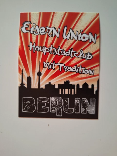 ULTRAS AUFKLEBER BERLIN Sammlungsauflösung Fußball Sticker Union Fcu 1 ...
